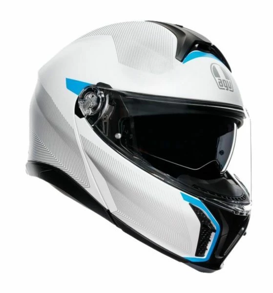 AGV Tourmodular Frequency Light Grey-Blue | Modular Helmets Sales Store
